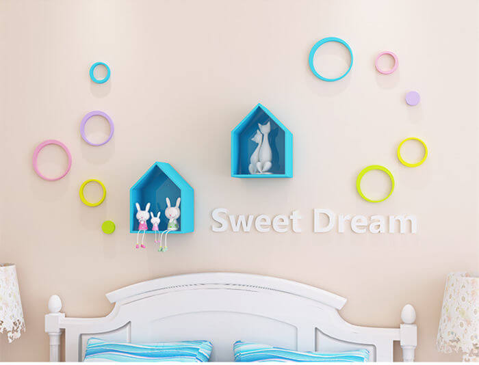 Cute cartoon house shaped wall mount storage shelf FR023 – Welcome to ...