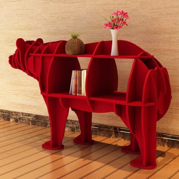 Unique-Animal-Shape-Bookshelf-Animal-Cutting-Display-Stand-Animal-model ...